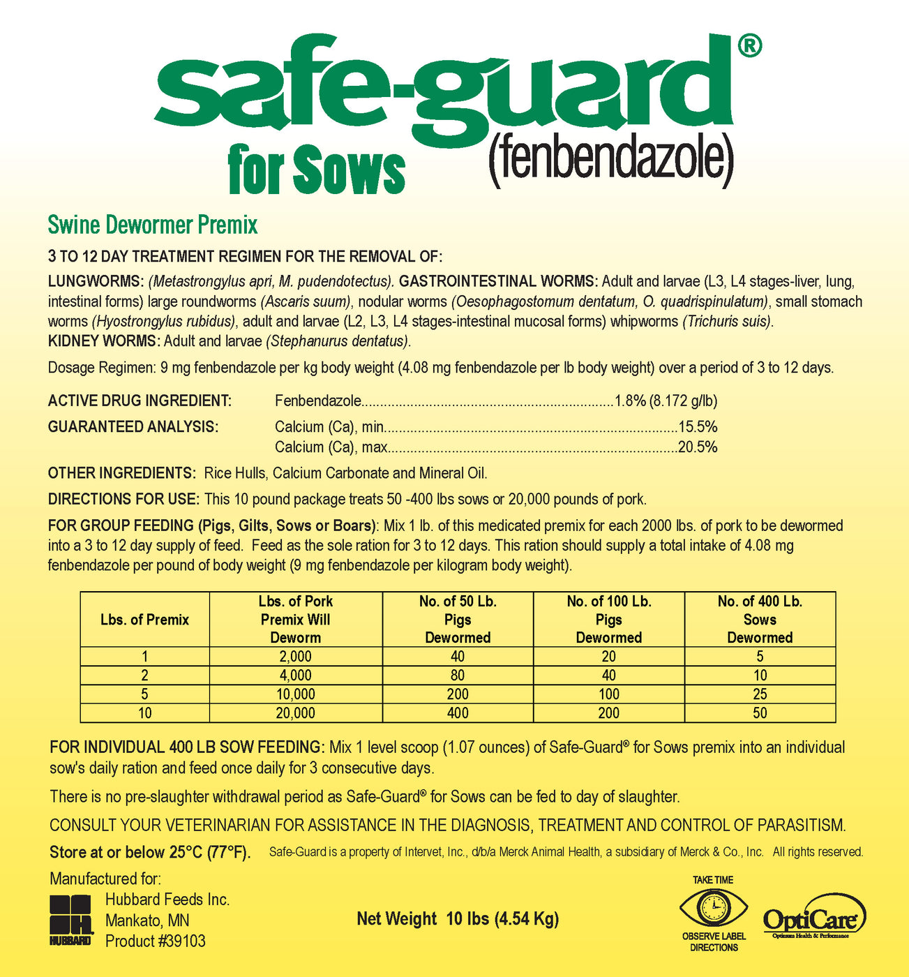 Safe-guard® Premix Dewormer for Pigs from Alltech